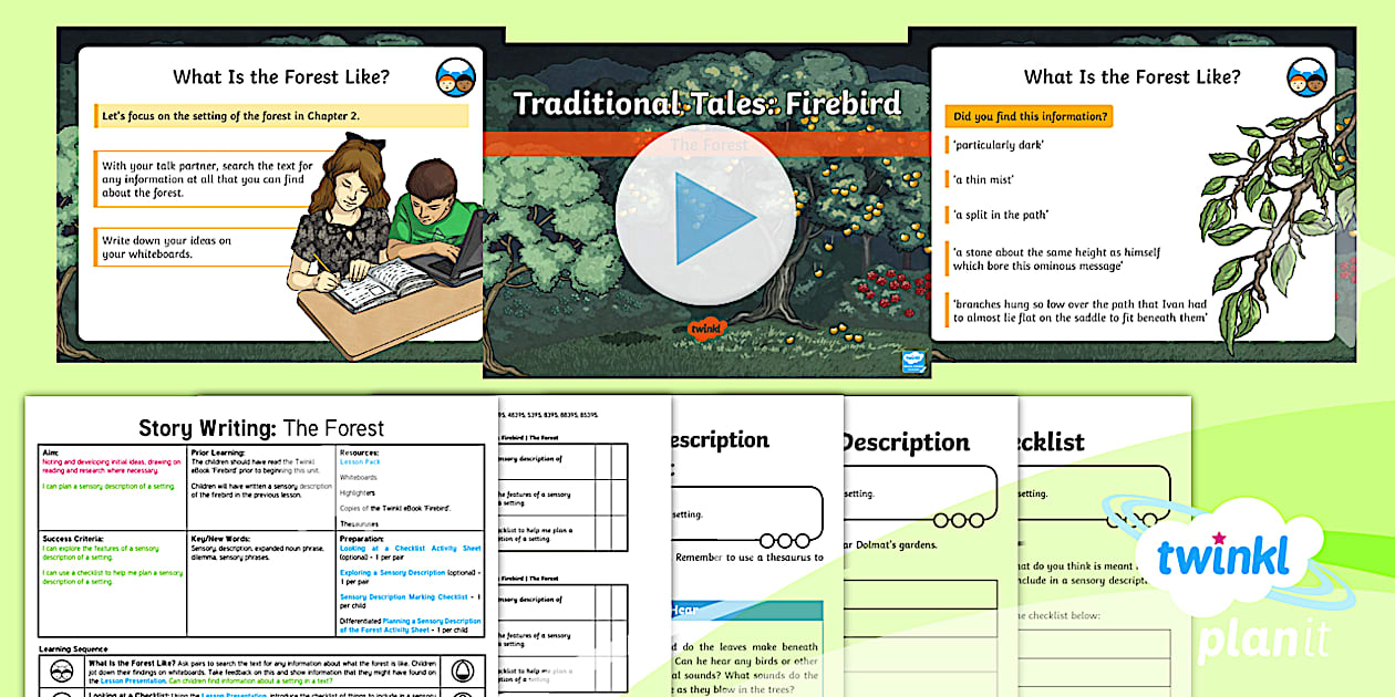 Traditional Tales: Firebird: Story Writing 2 Y5 Lesson Pack