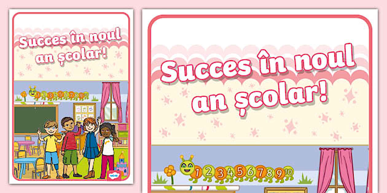 Succes în noul an școlar! – Planșă - Twinkl