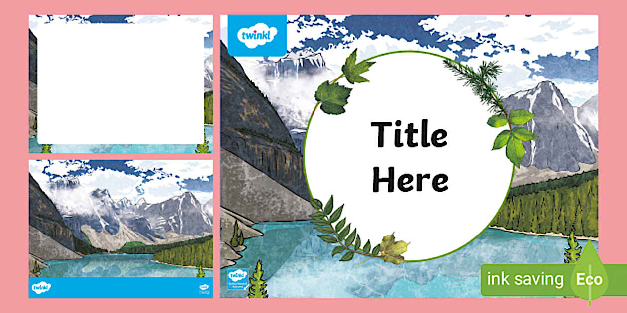 Canadian Nature PowerPoint Template - Twinkl CA - Twinkl