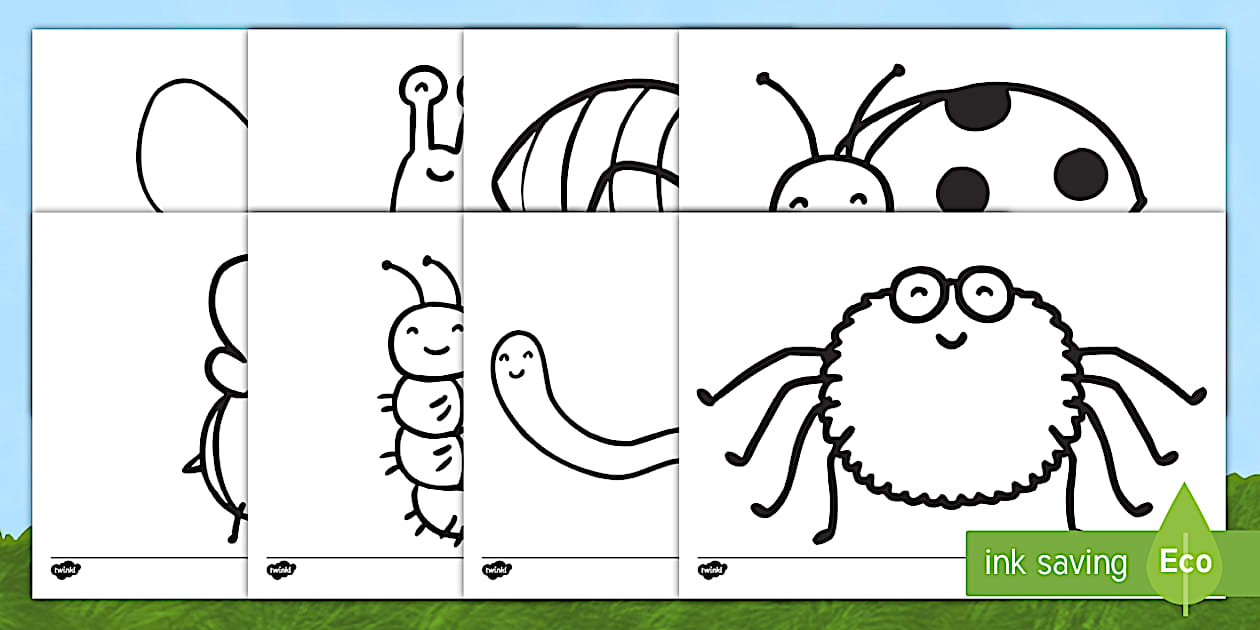 Dibujos para colorear bichitos (teacher made) - Twinkl