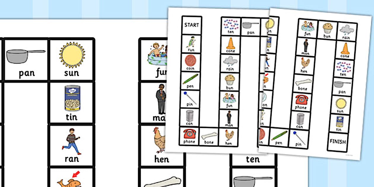 Final 'N' Sound Board Game (teacher made) - Twinkl
