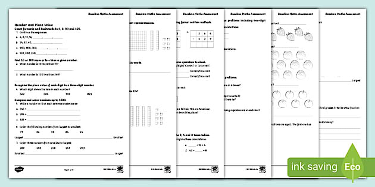 Grade 4 Maths - Term 1 - Baseline Assessment (CAPS Aligned)