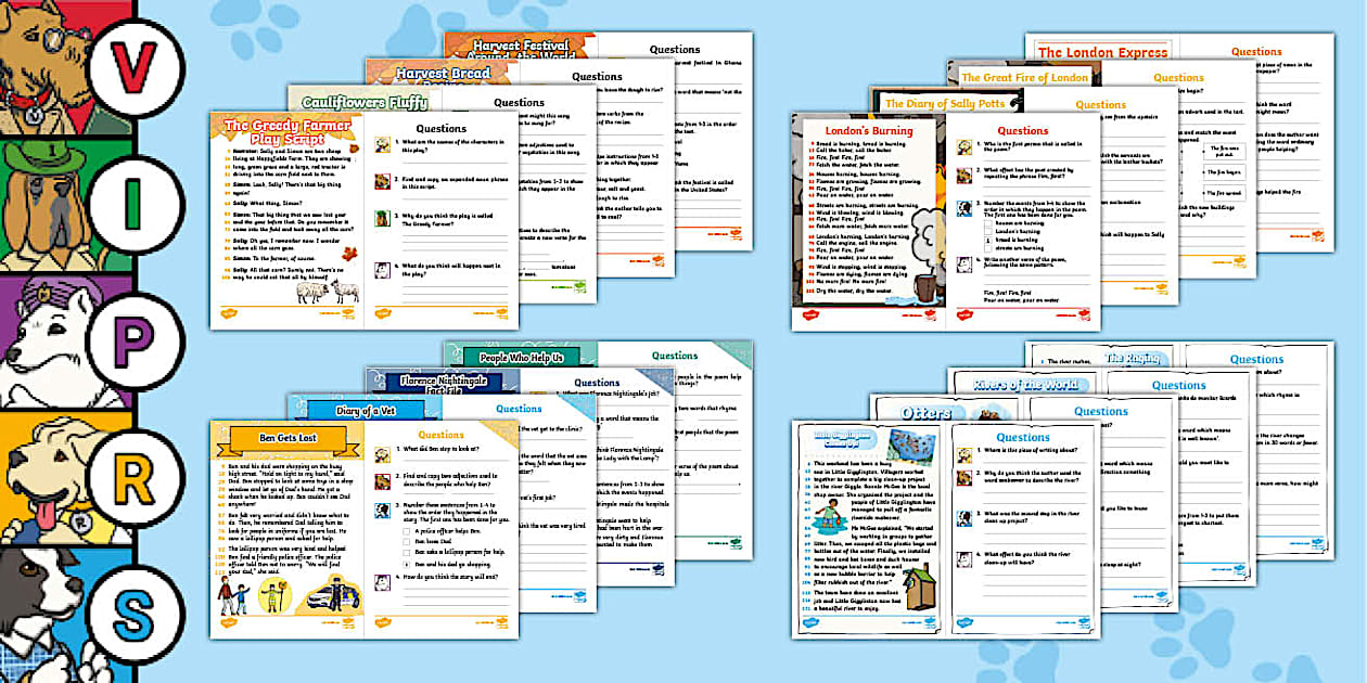 KS1 60-Second Reads September Monthly Comprehension Pack