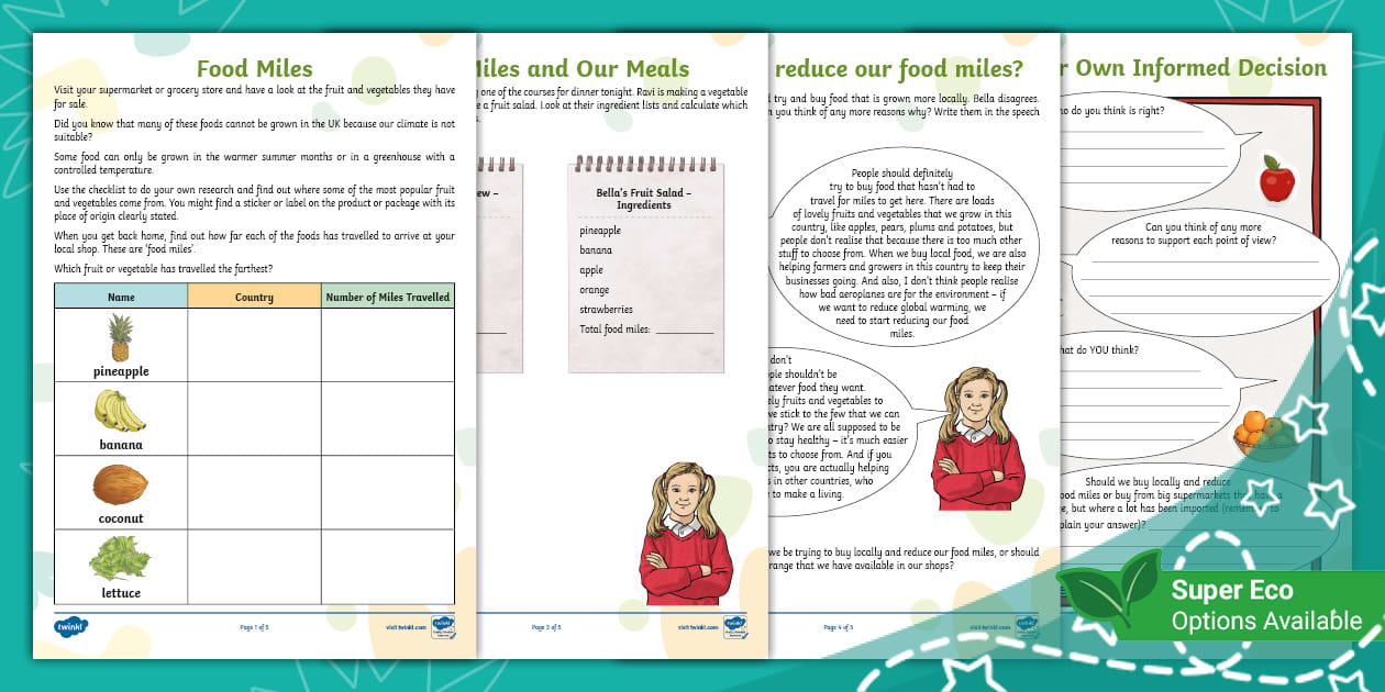 What are food miles? (teacher made) - Twinkl