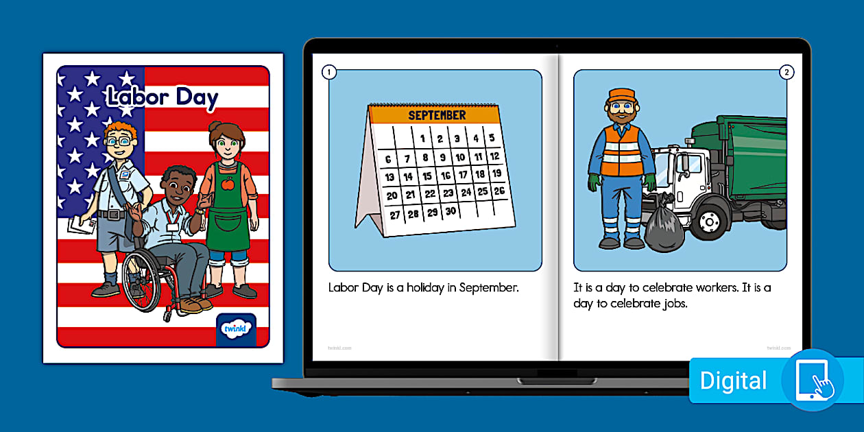 Labor Day Emergent Reader eBook for Kids | Twinkl USA
