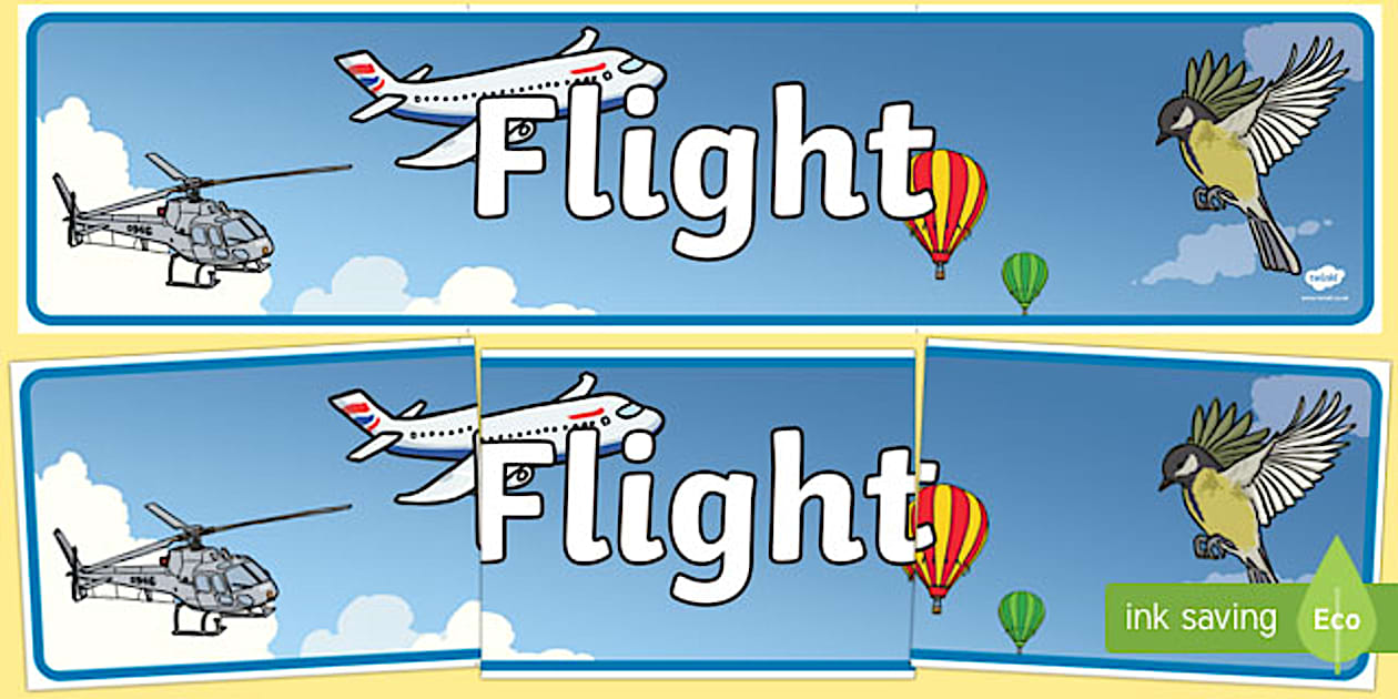 Flight Display Banner (teacher made) - Twinkl
