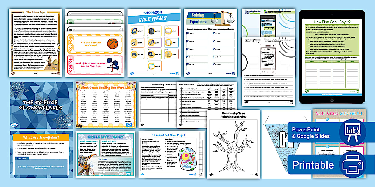 FREE 6th Grade Resources | Teaching Resources | Twinkl USA