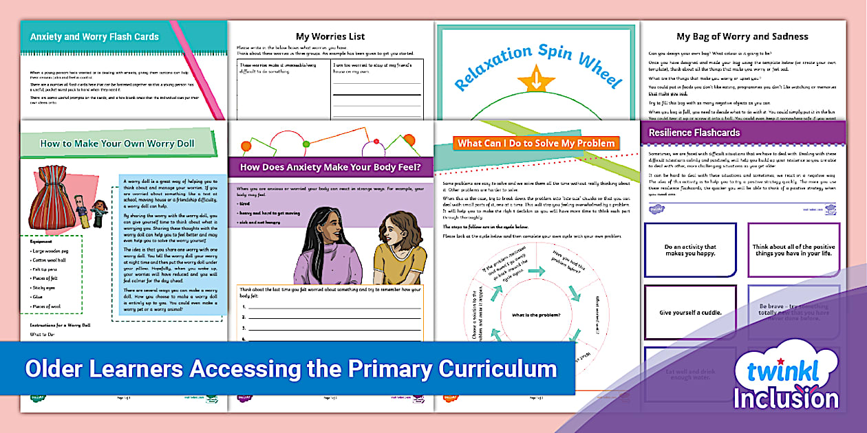 Stress Worksheets for Students - Inclusive Resources
