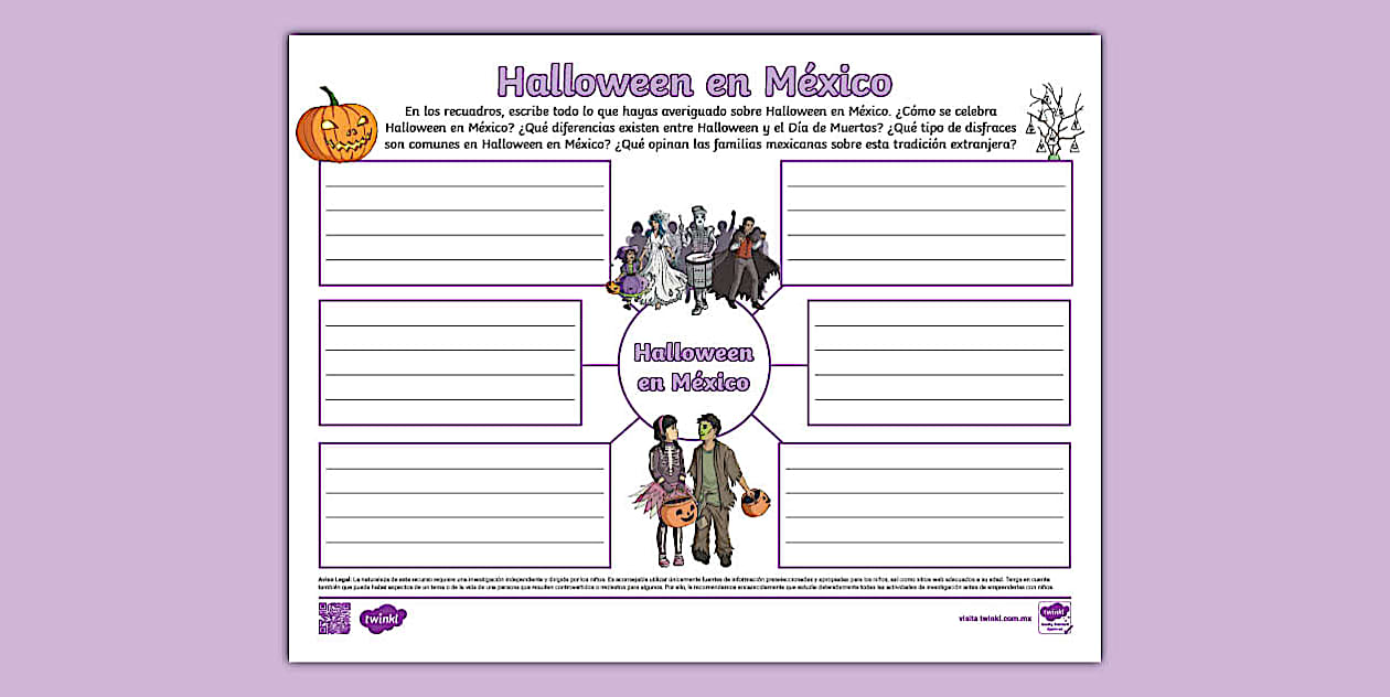 * NEW * Mapa mental: Halloween en México (teacher made)