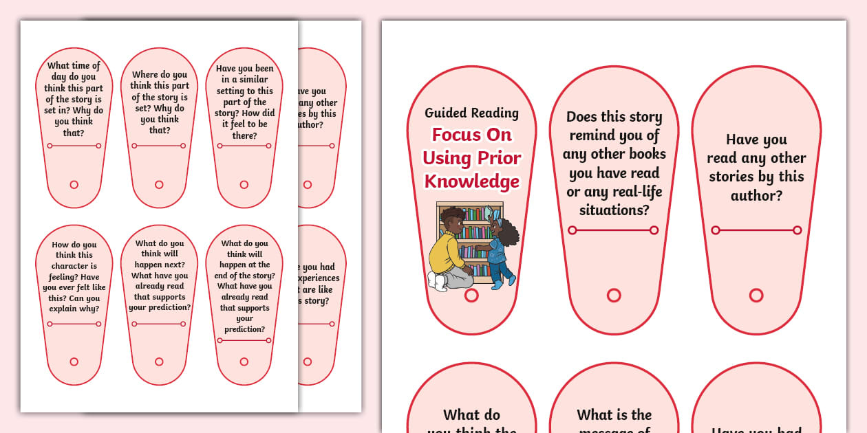 Guided Reading Fan - Focus On Using Prior Knowledge - Twinkl