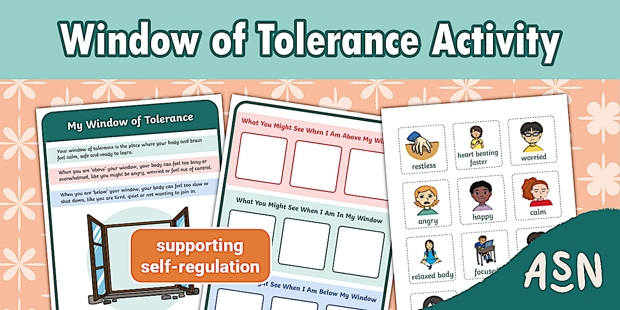 Window of Tolerance Activity Sheet
