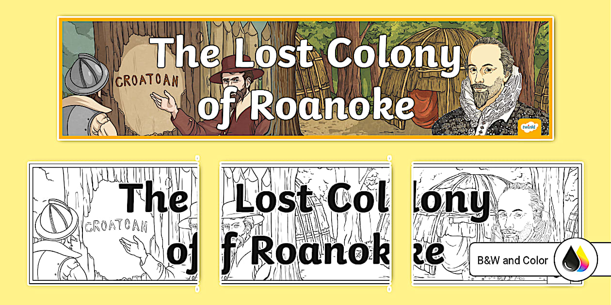 North Carolina: The Lost Colony of Roanoke Banner - Twinkl