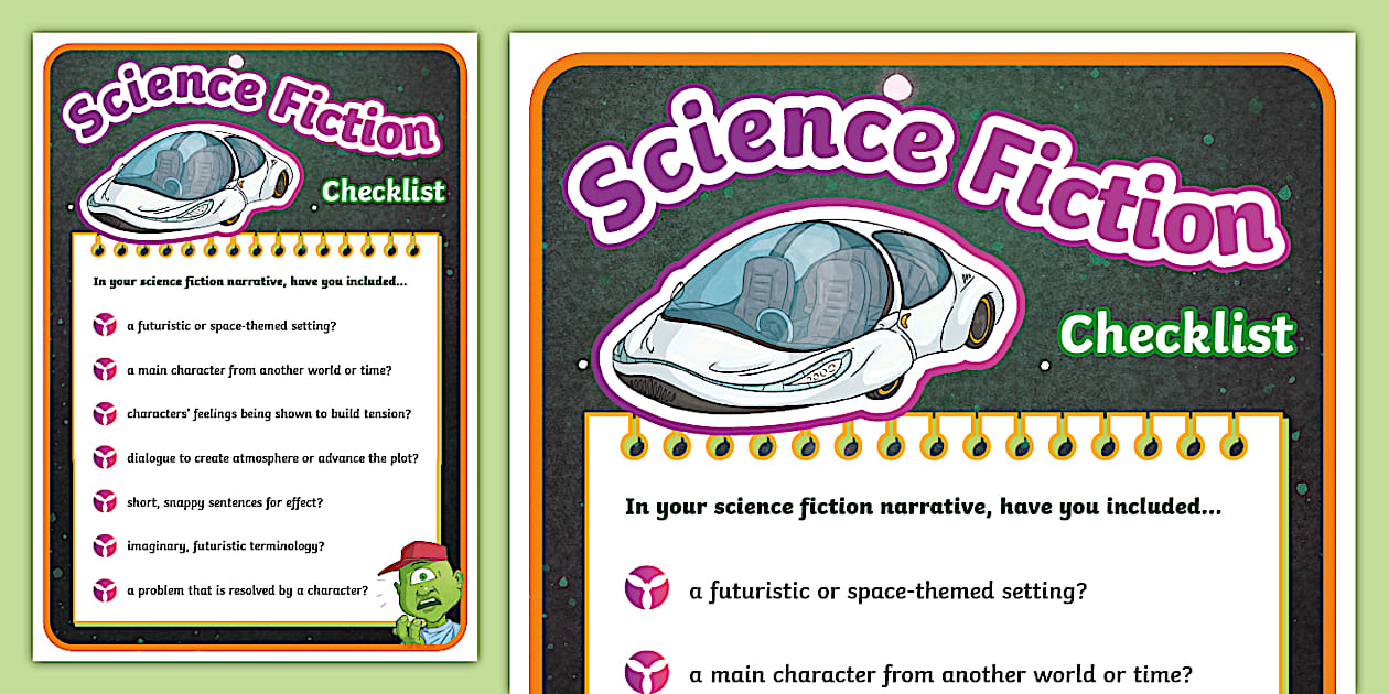 Science Fiction Checklist Poster (teacher made) - Twinkl