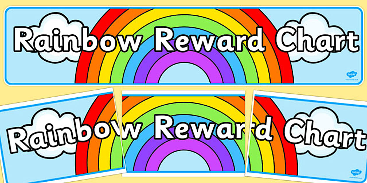 Rainbow Reward Display Banner (teacher made) - Twinkl