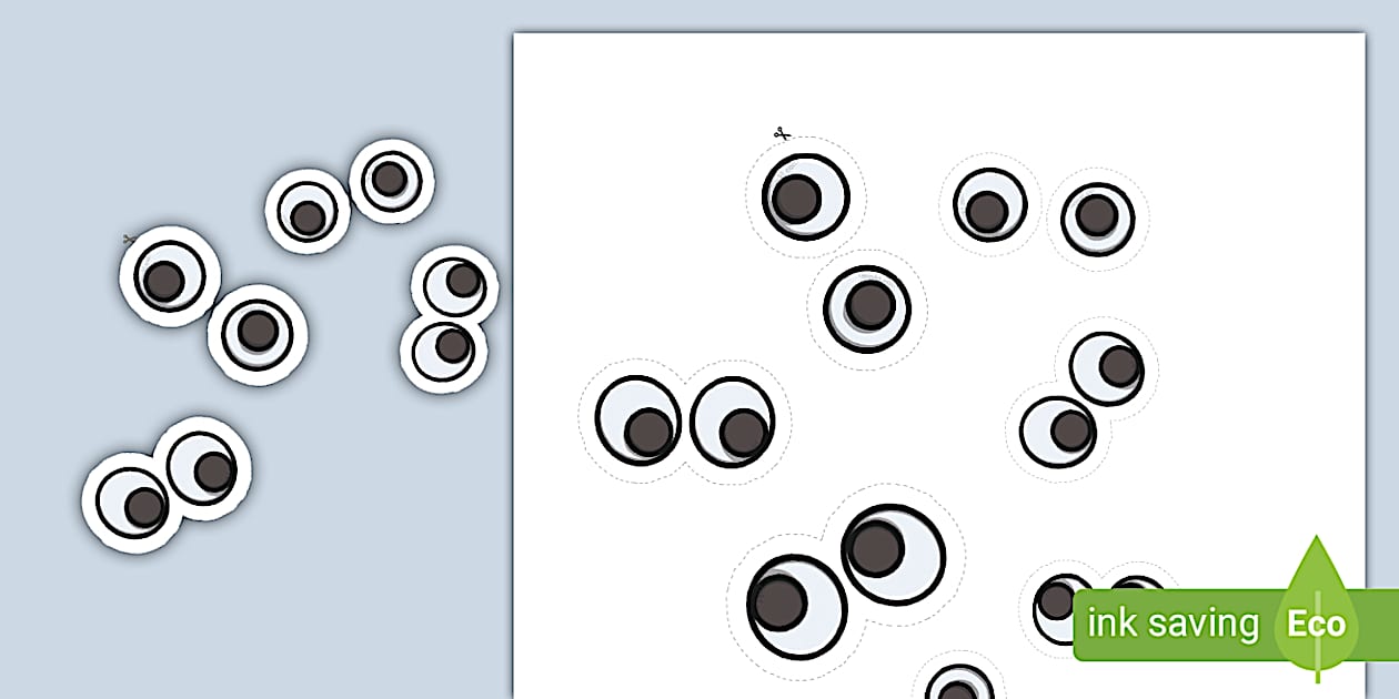 Googly Eyes Display Cut-Outs (teacher made) - Twinkl