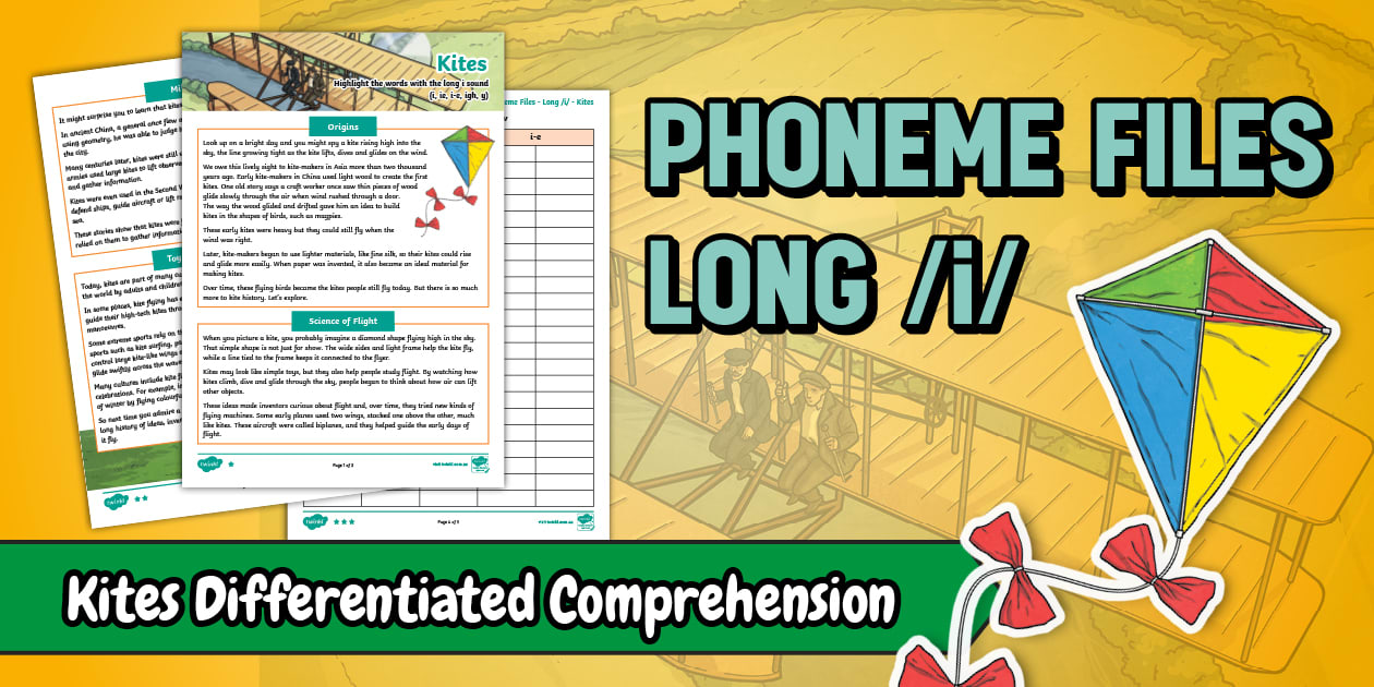 Phoneme Files - Long /i/ - Kites