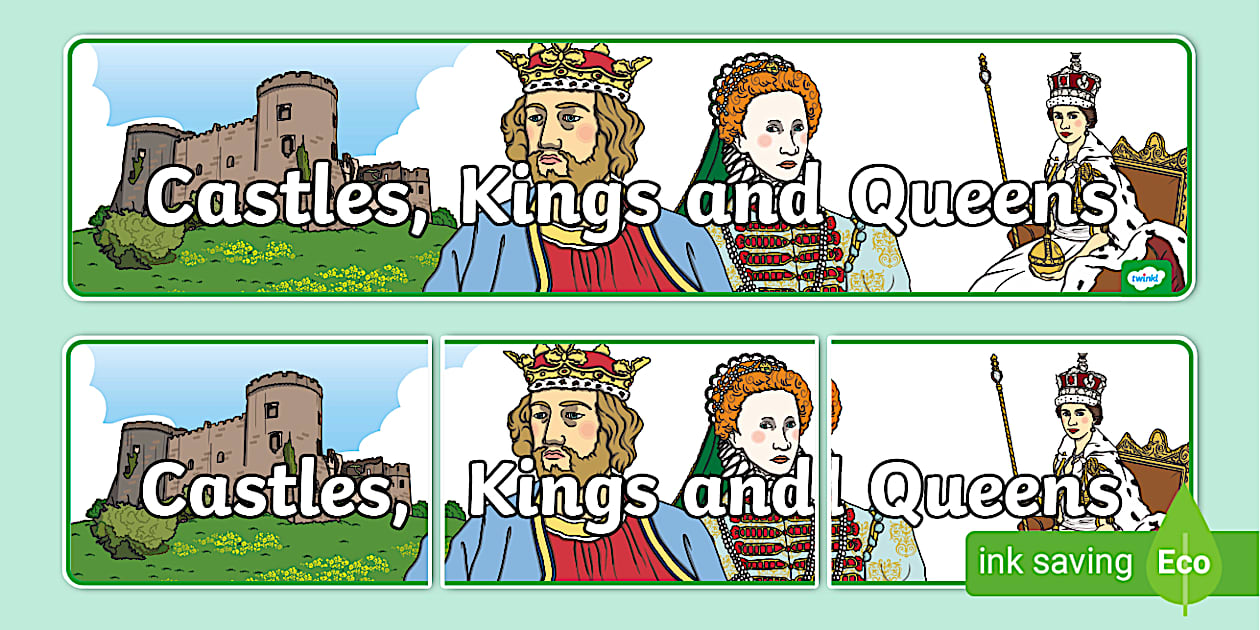 Castles, Kings and Queens Display Banner - Twinkl