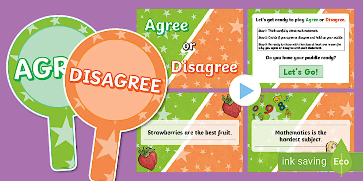 Agree or Disagree Persuasive Language Game (teacher made)