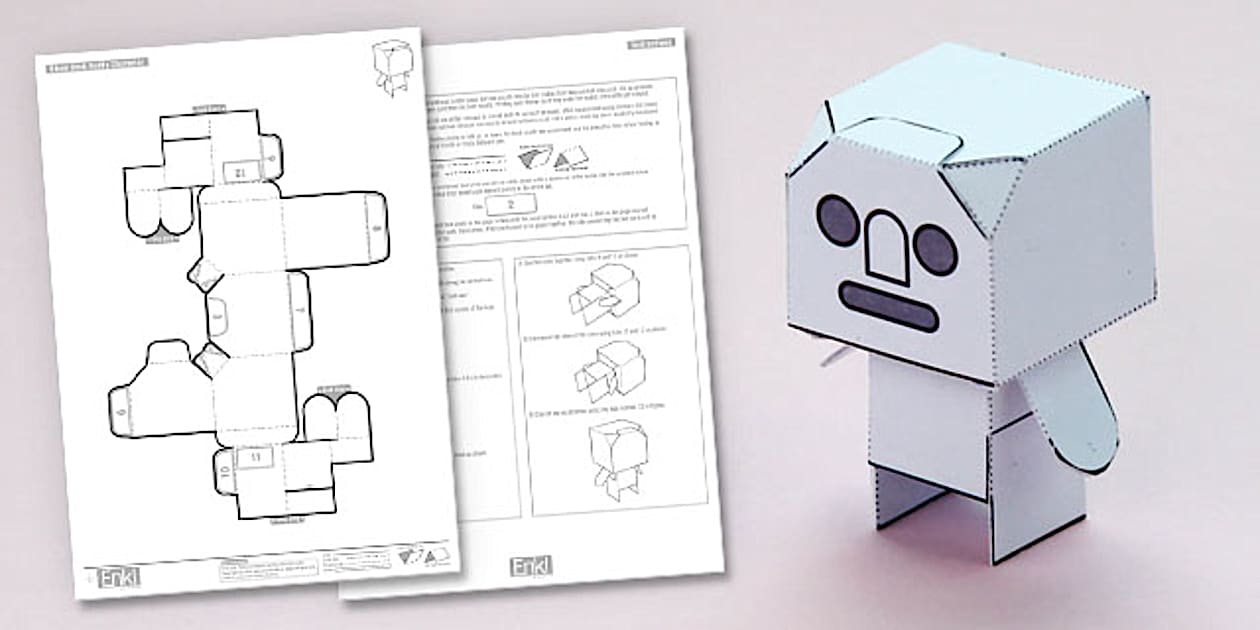 Enkl Blank Desk Buddy Character Printable (teacher made)