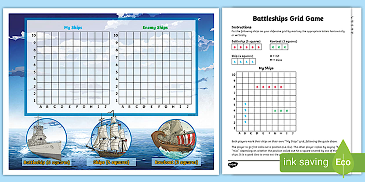 Area Battleships Game (Teacher-Made) - Twinkl