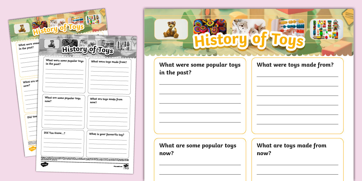 History of Toys Fact File Template (teacher made) - Twinkl