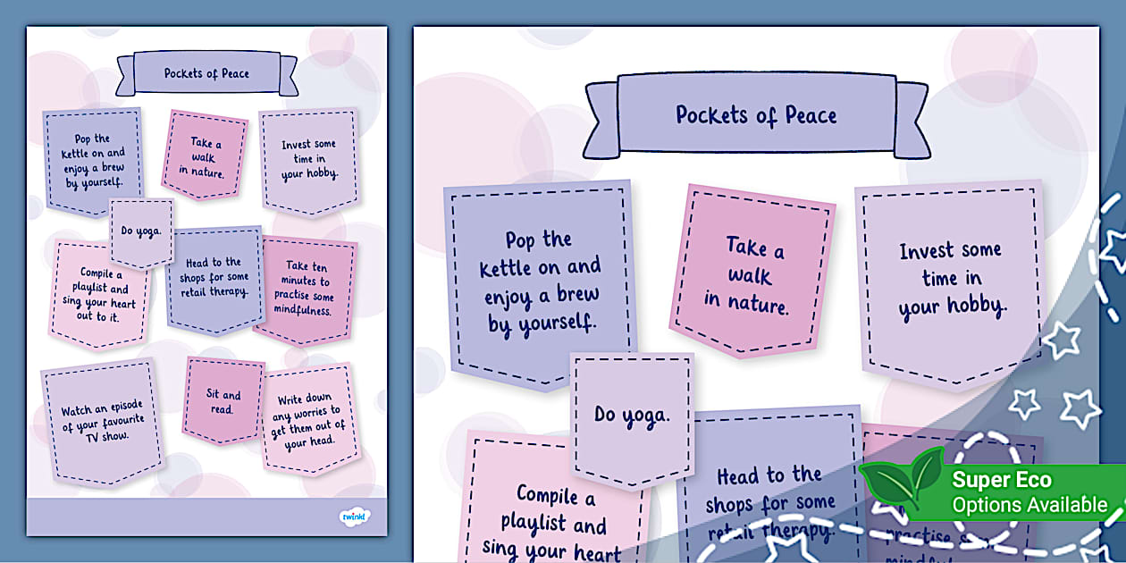 Pockets of Peace (teacher made) - Twinkl