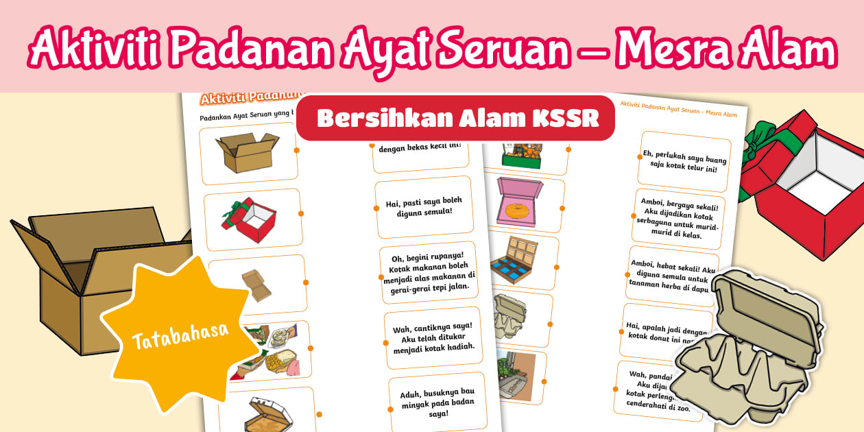 Aktiviti Padanan Ayat Seruan - Mesra Alam