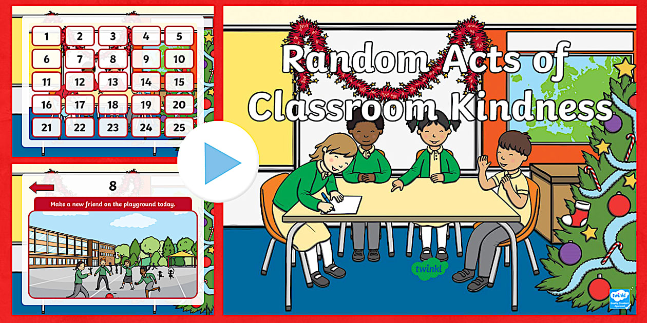 Christmas-Themed Acts of Classroom Kindness PowerPoint