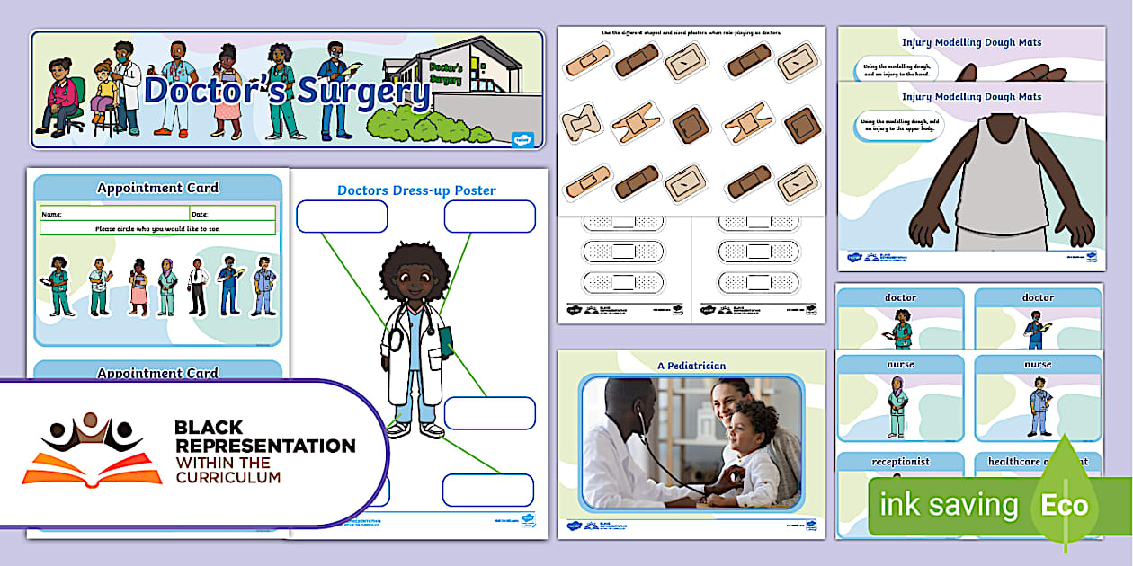 EYFS - Diverse Doctors' Surgery Role Play Pack - Twinkl