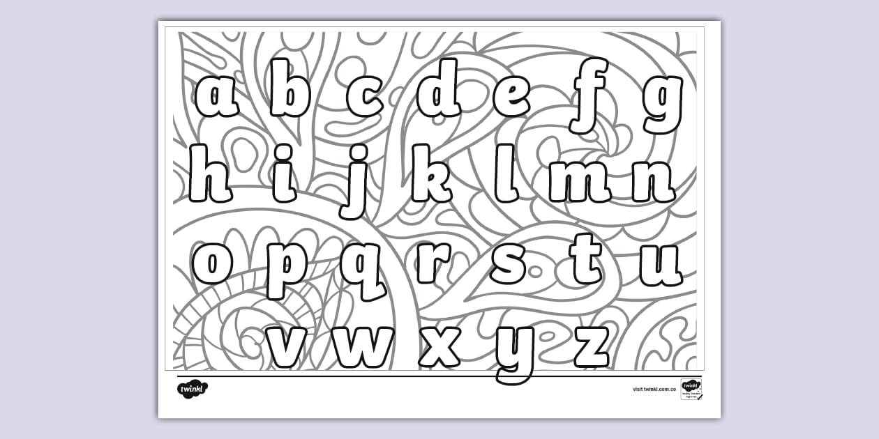 Hoja de Colorear: El Abecedario - Twinkl