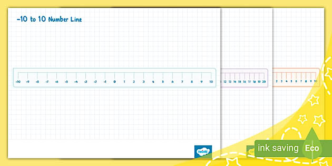👉 Negative Number Lines (teacher made) - Twinkl