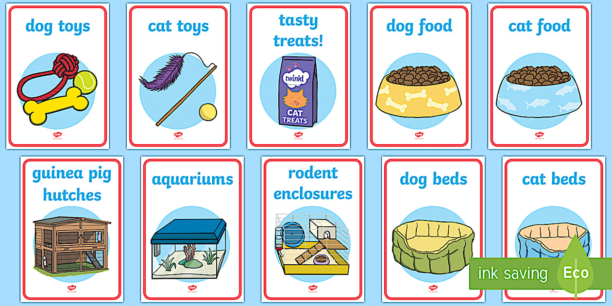 Precursive Pet Shop Display Posters (teacher made) - Twinkl