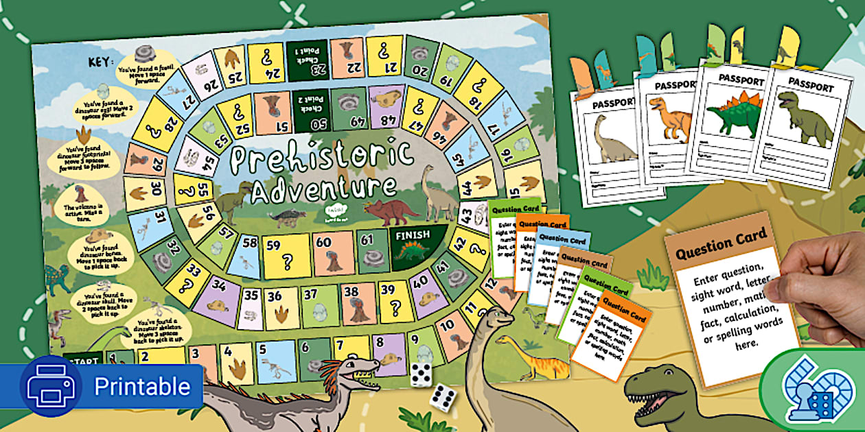 Prehistoric Adventure Board Game
