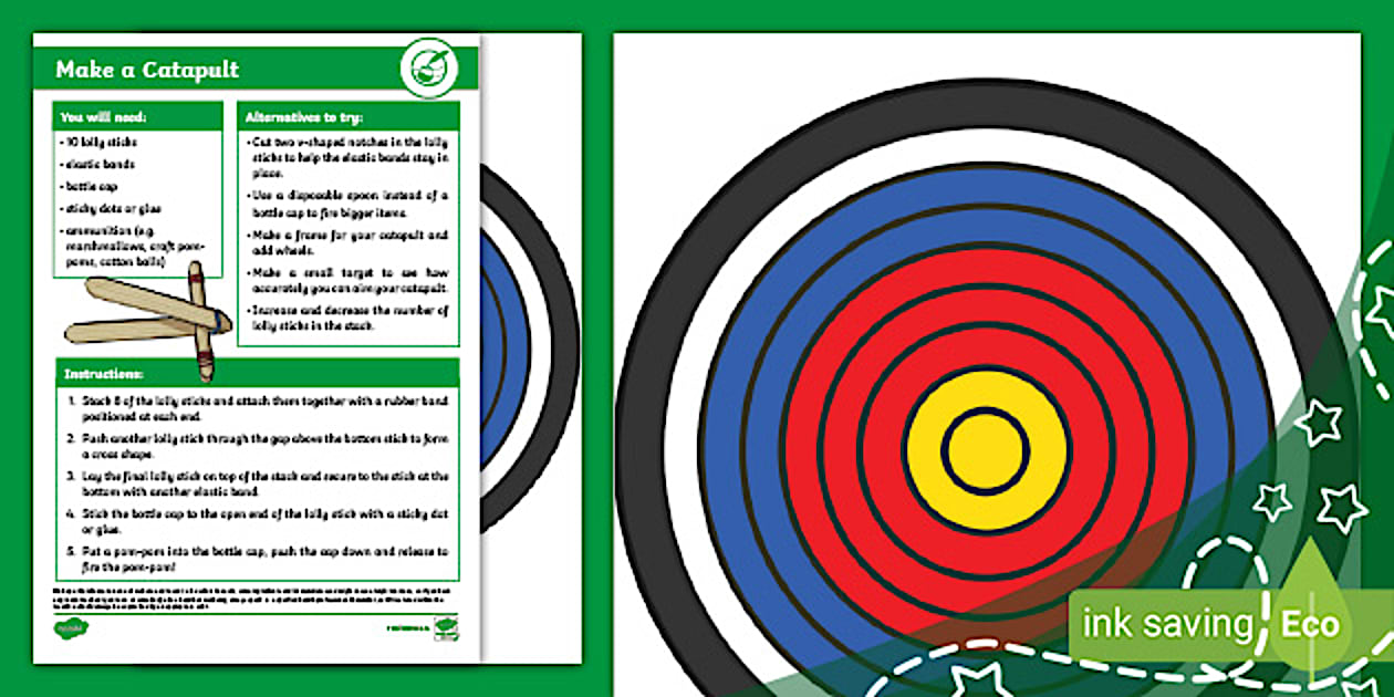 Make a Catapult Craft Instructions (Teacher-Made) - Twinkl