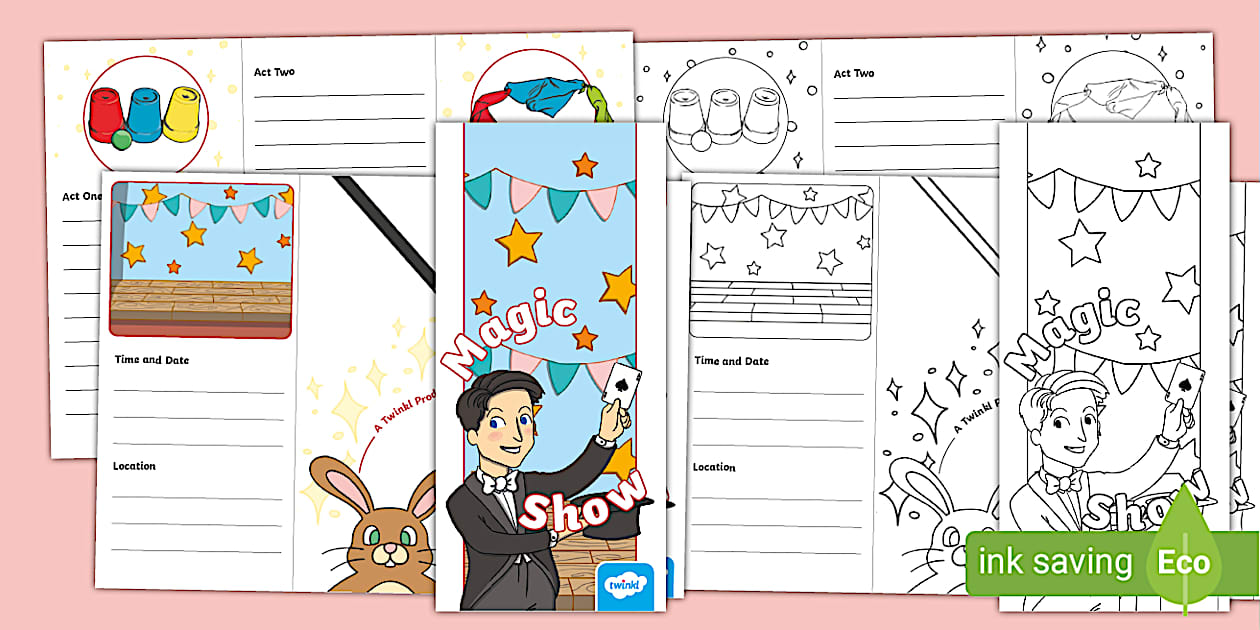 Magic Show Leaflet (teacher made) - Twinkl