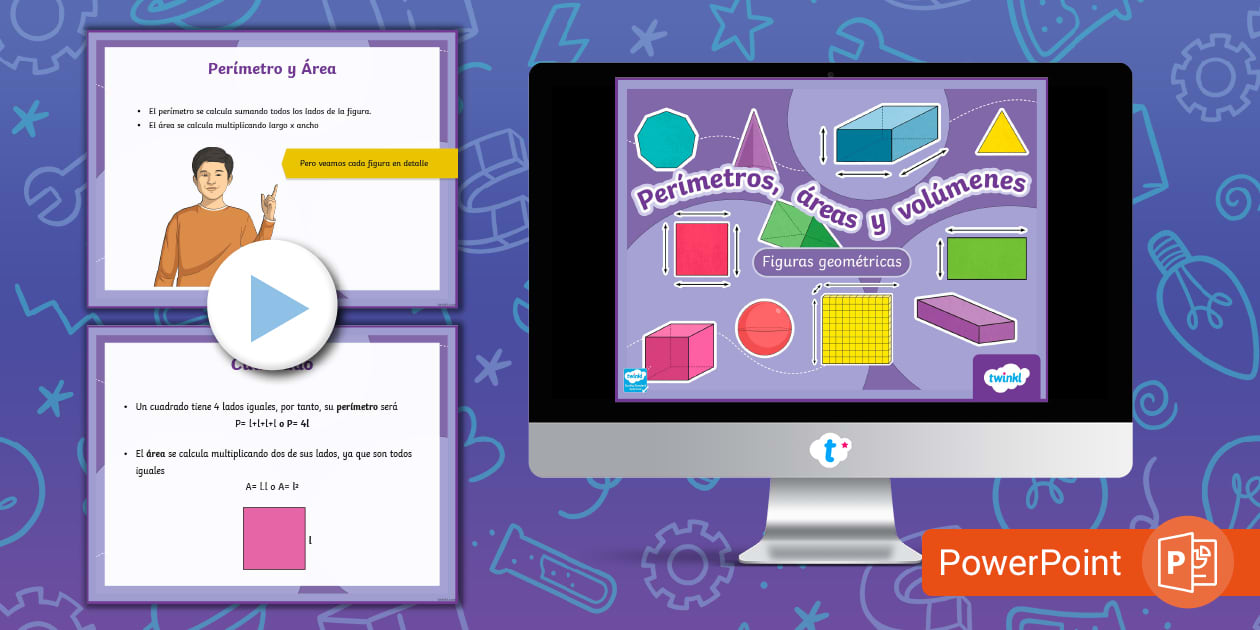 Presentación: Perímetros, áreas y volúmenes - Twinkl