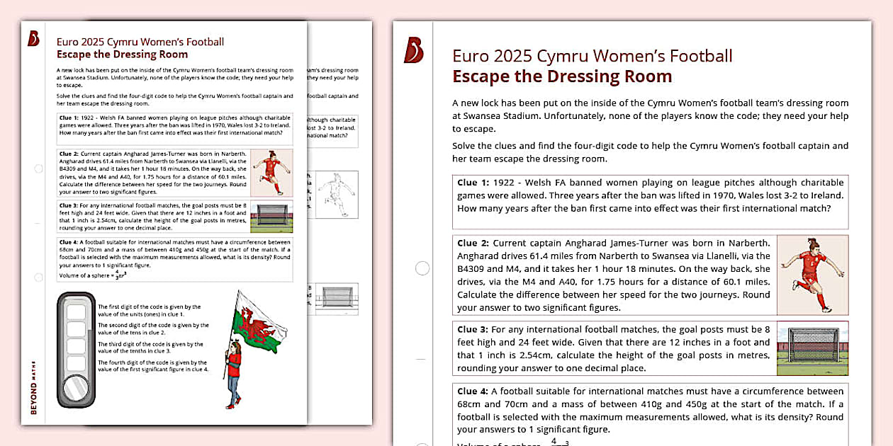 Cymru Women's Football Escape the Dressing Room