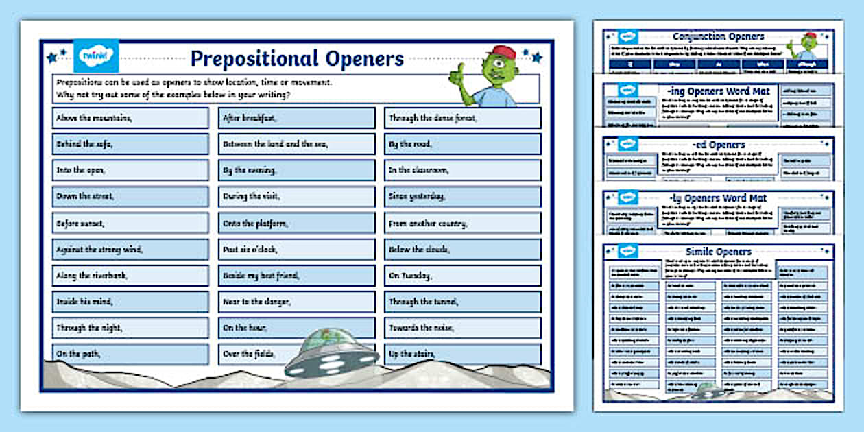 ISPACE Openers Word Mat Pack (teacher made) - Twinkl