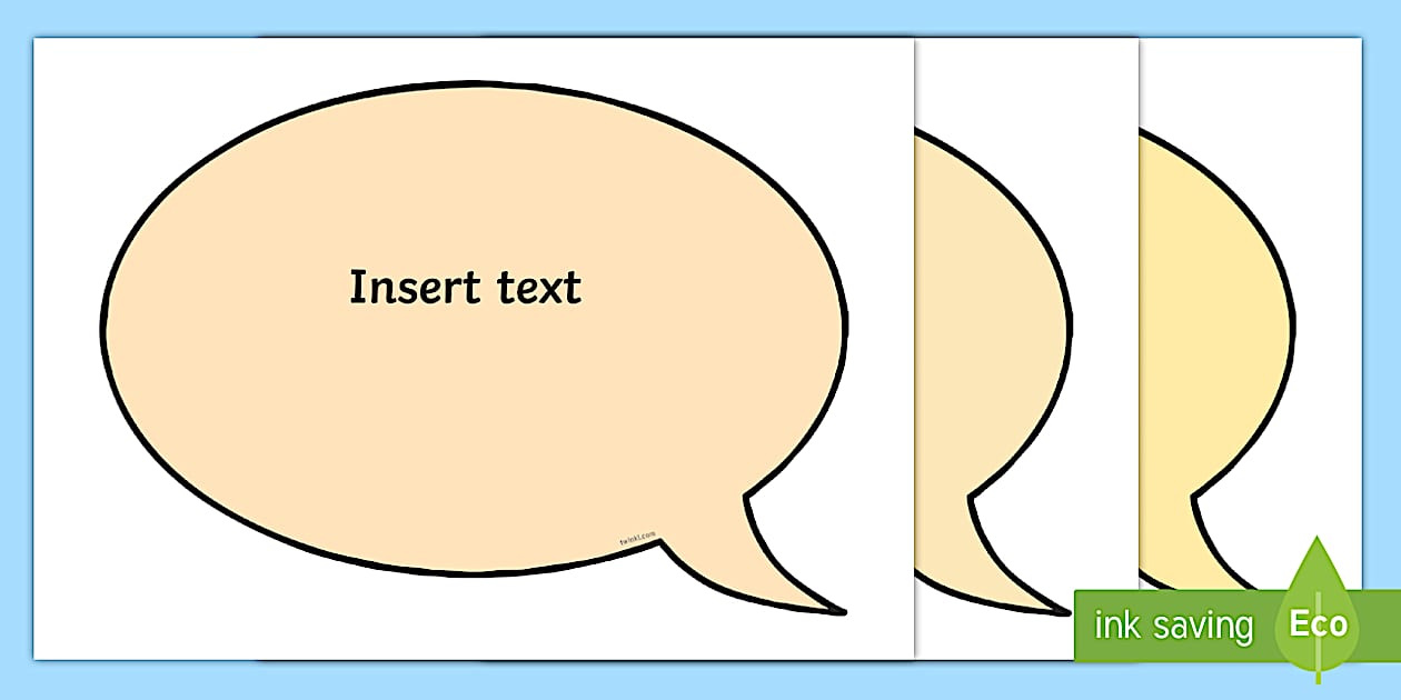 * NEW * Editable Neutral-Themed Speech Bubbles - Twinkl