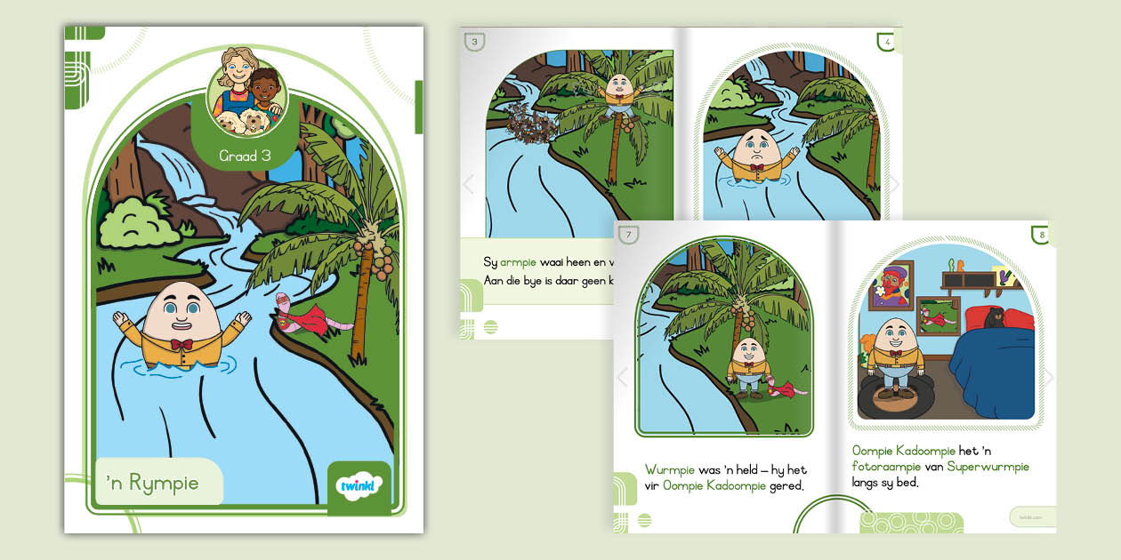 Graad 3 Klanke Verkleinwoorde -pie e-boek (Teacher-Made)