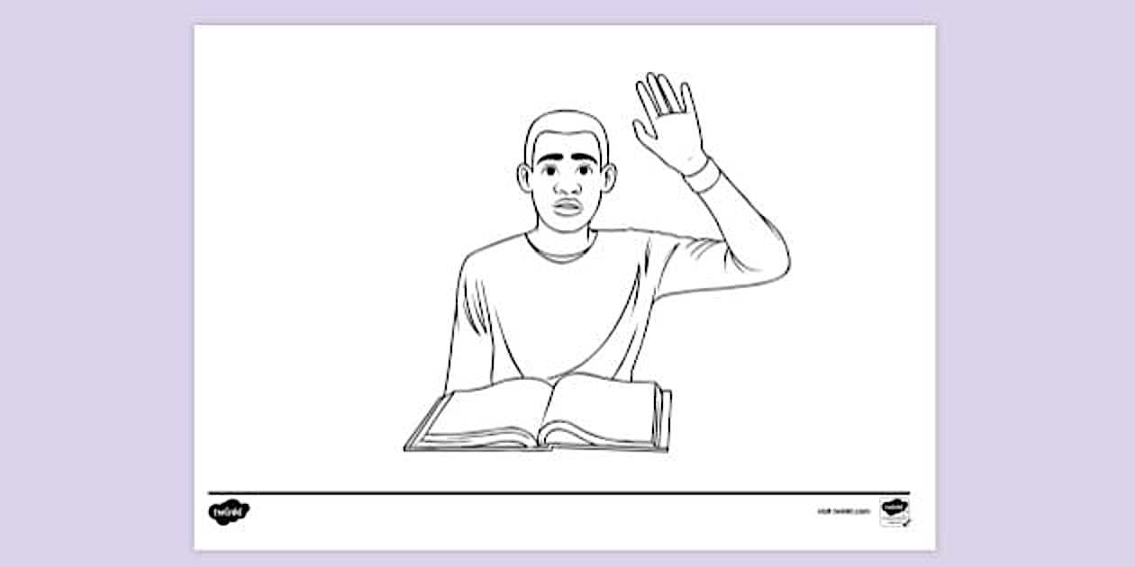 I Need Help Colouring Sheet | Colouring - Twinkl