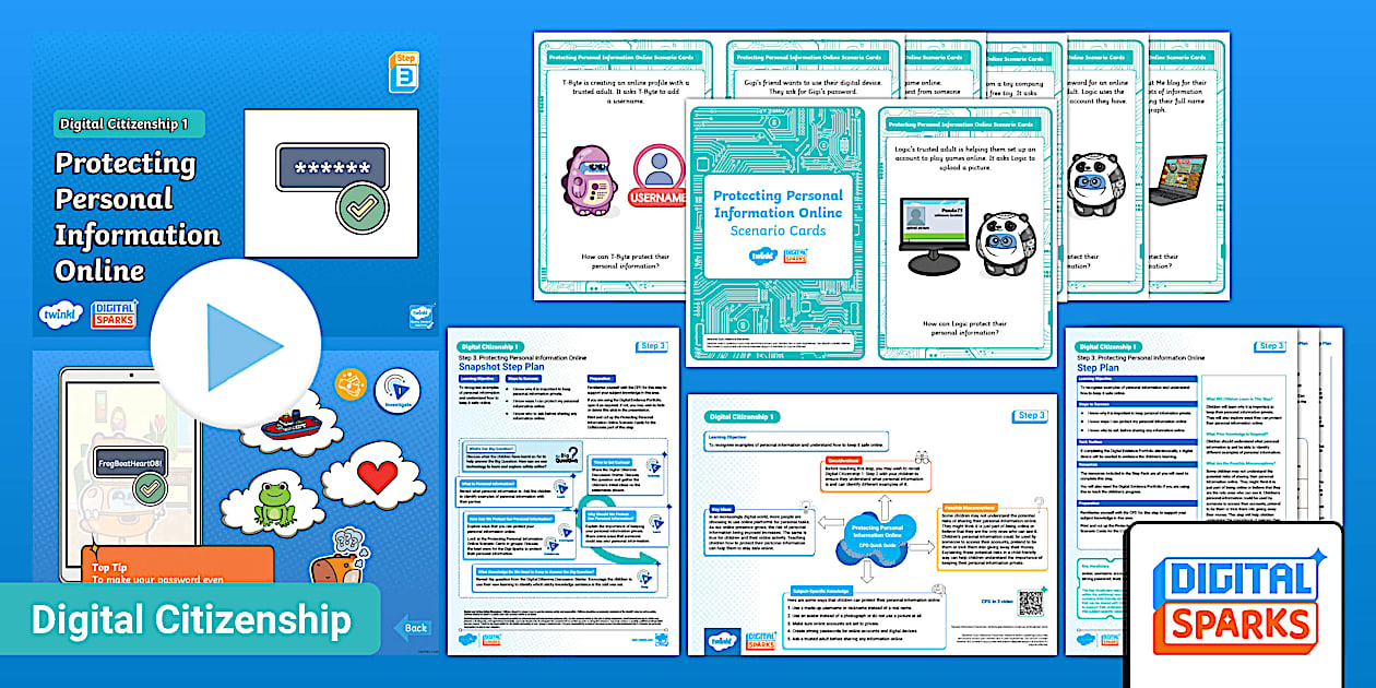 Digital Sparks: Digital Citizenship 1: Step 3 (teacher made)