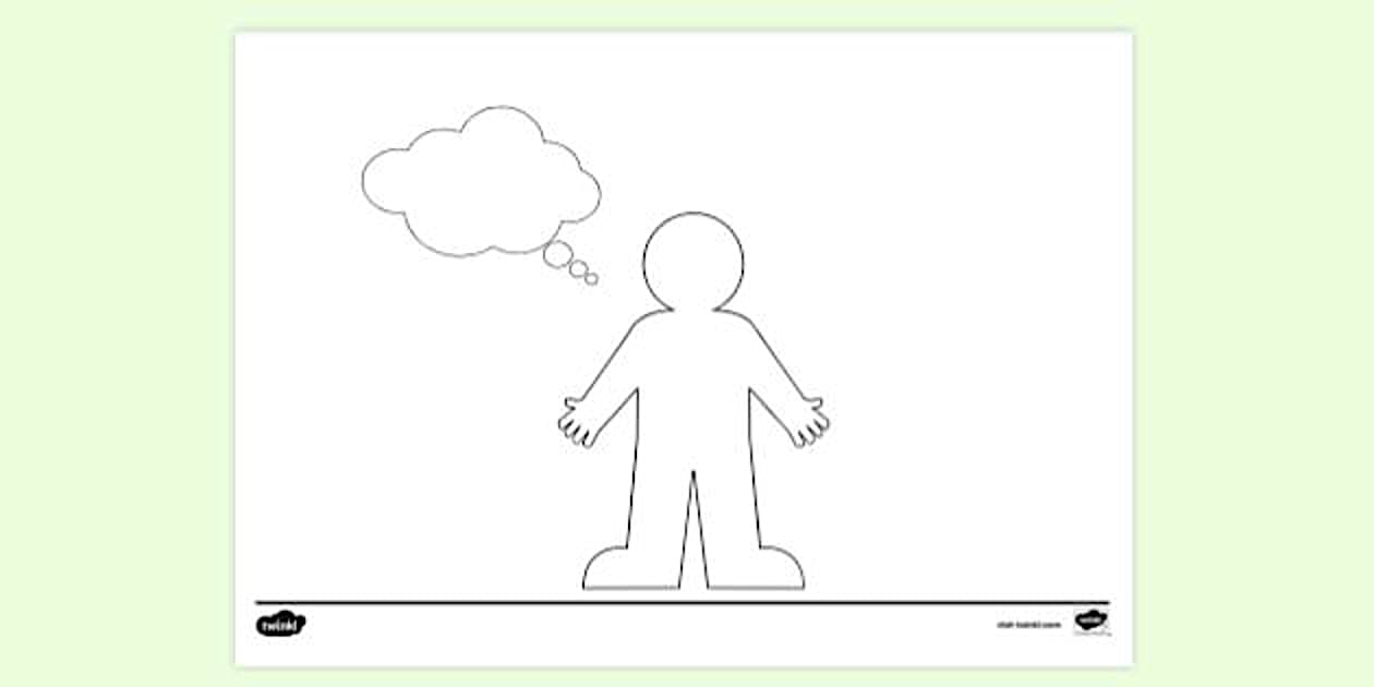 Cartoon Character Colouring Page | Colouring Sheet - Twinkl