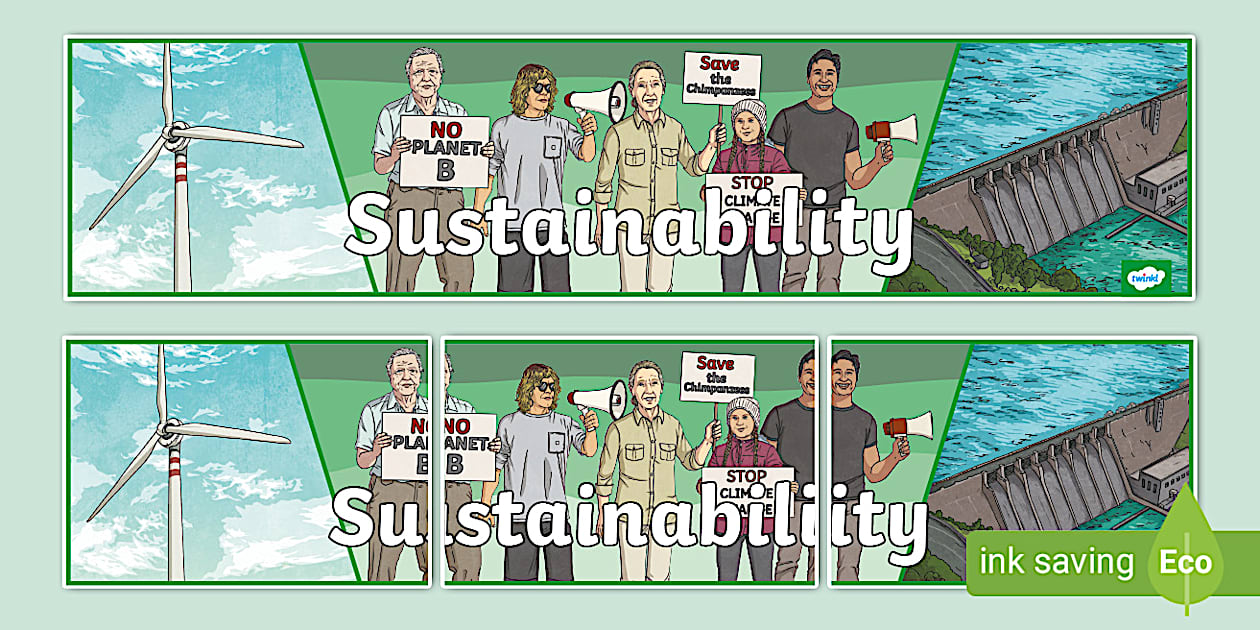 Sustainability Display Banner (Teacher-Made) - Twinkl