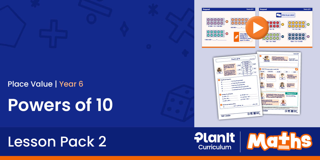 👉 Year 6 Powers of 10 Place Value Teaching Pack