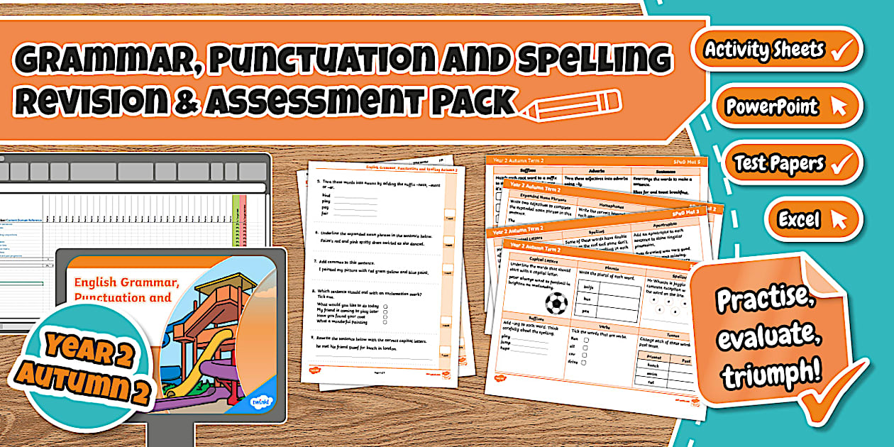 Year 2 Autumn 2 Grammar, Punctuation and Spelling Pack