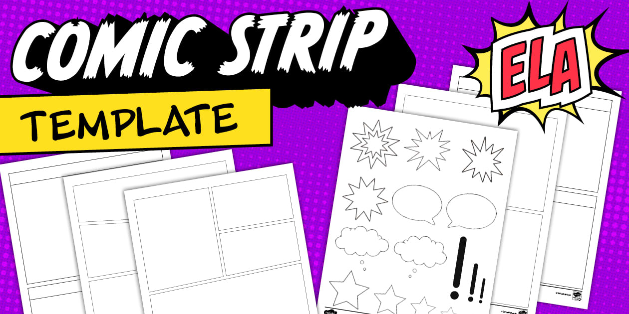 Comic Book Page Template | Printable Resource | Twinkl USA