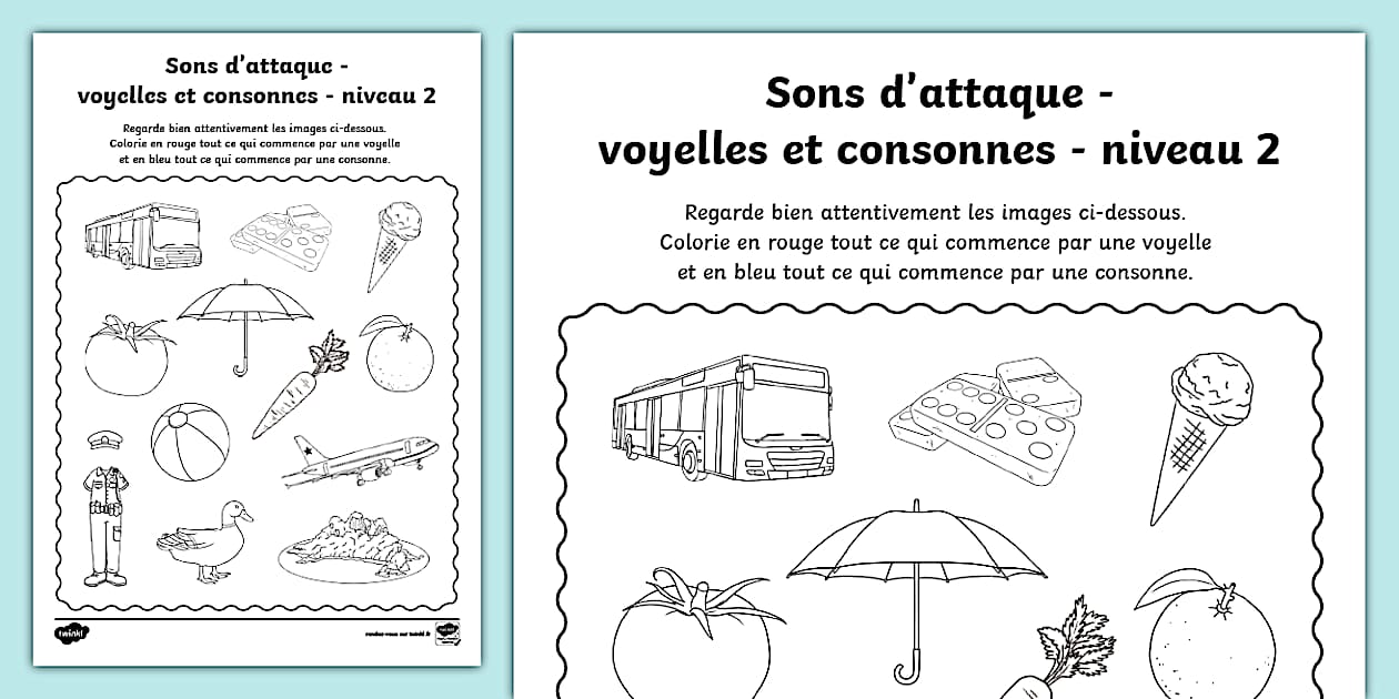 Exercice sur les voyelles et consonnes | Ressource Twinkl