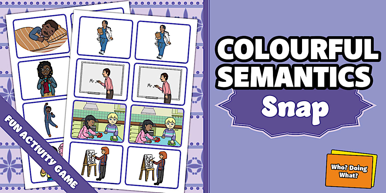 Colourful Semantics Matching Game - Snap