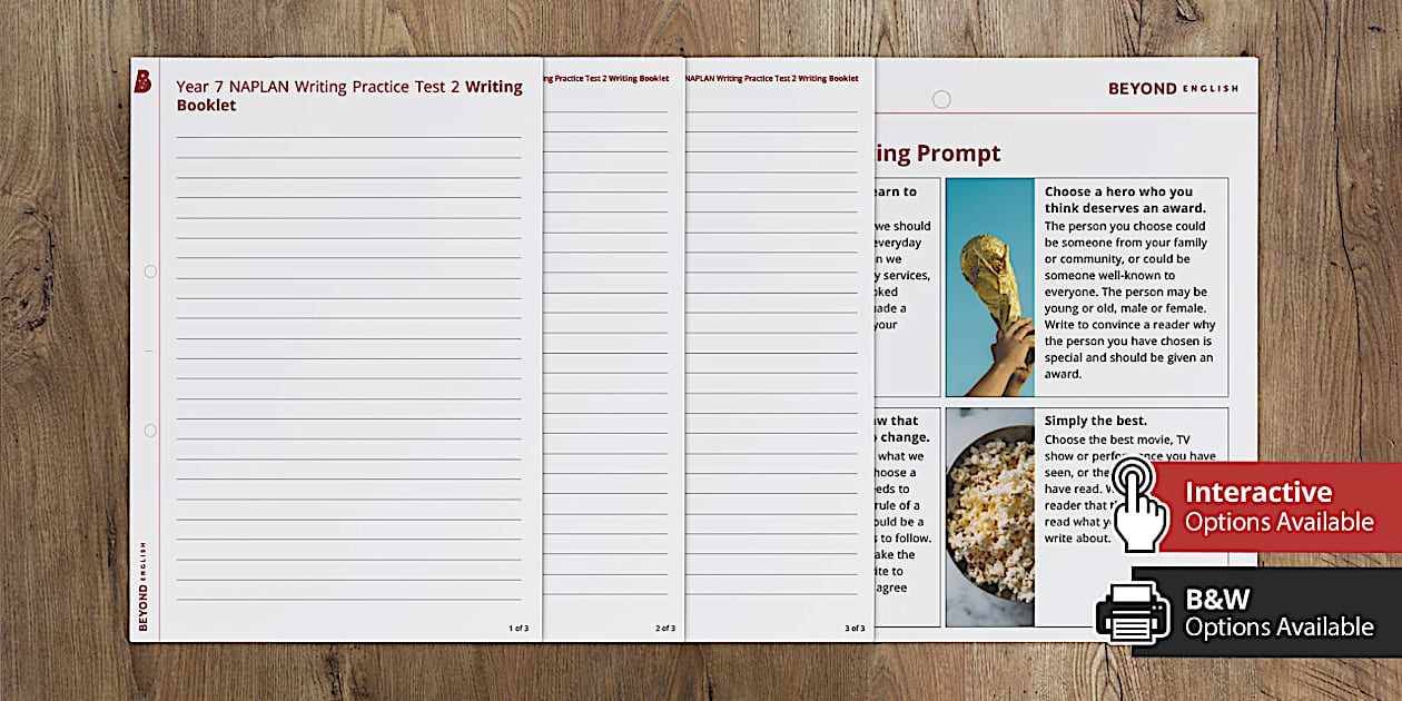 Year 7 NAPLAN Writing Practice Test 2